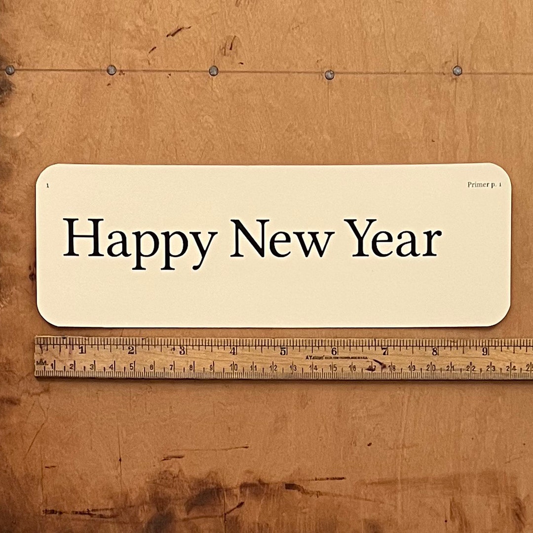 XL Happy New Year Flash Card - Etsy