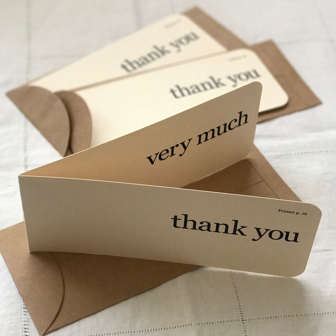 Thank You Flash Card Greeting Card set of 3 | Etsy