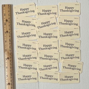 Mini "happy Thanksgiving" Flash Cards (set of 21) Holiday Table Place ...