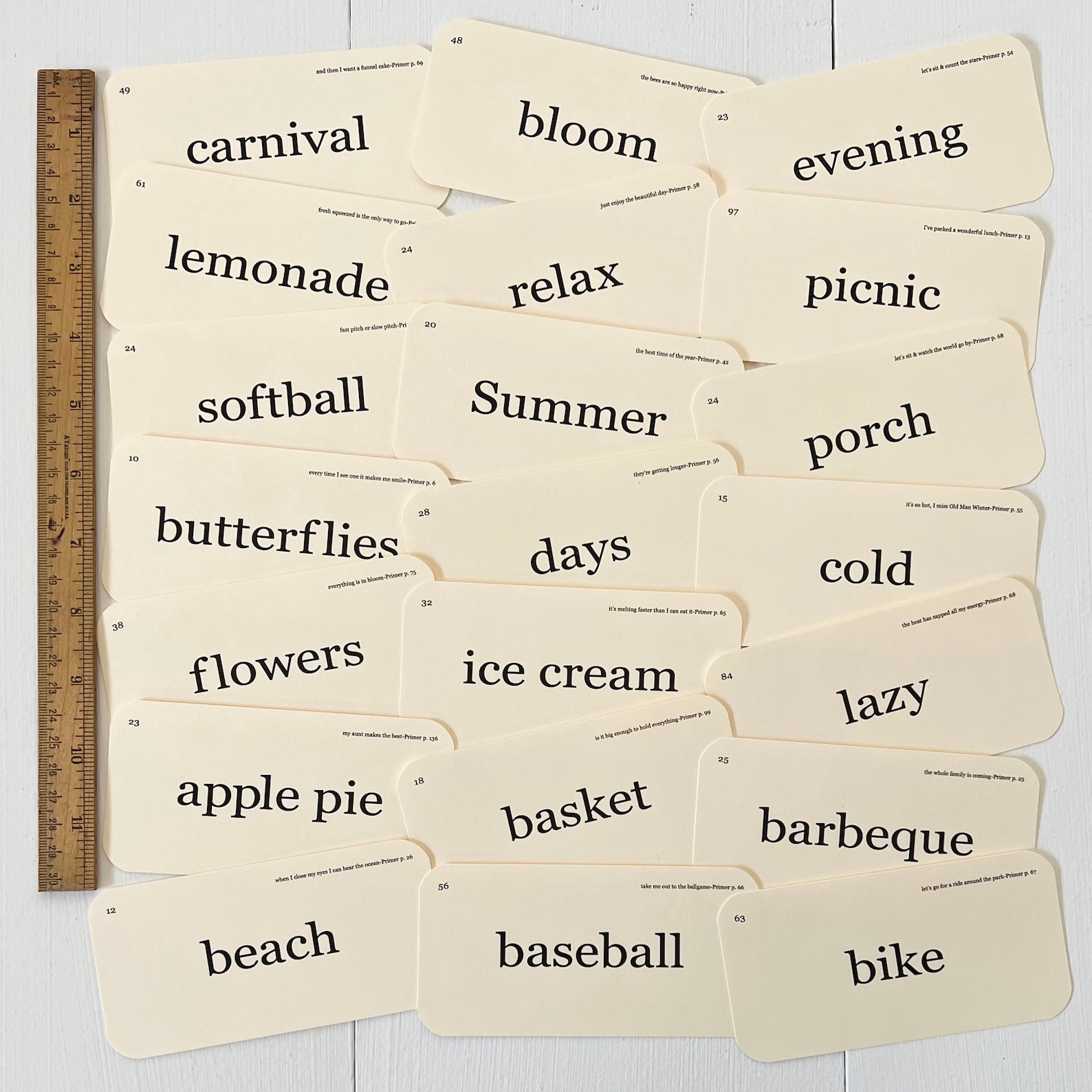 In the Good Old Summertime Flash Cards - Set of 42 - Summer Fun ...