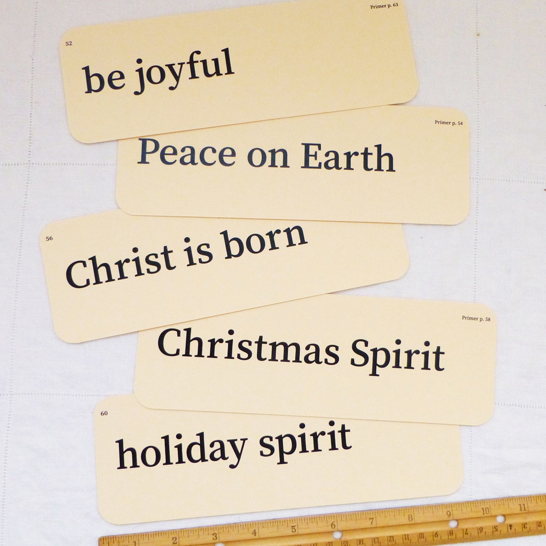 XL "be Joyful" Flash Cards (set of 5) - Vintage Schoolhouse ...
