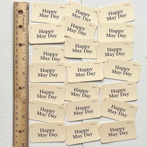 Mini Happy May Day Flash Cards - Set of 21 - 2.5" X 1.375" - May Day ...