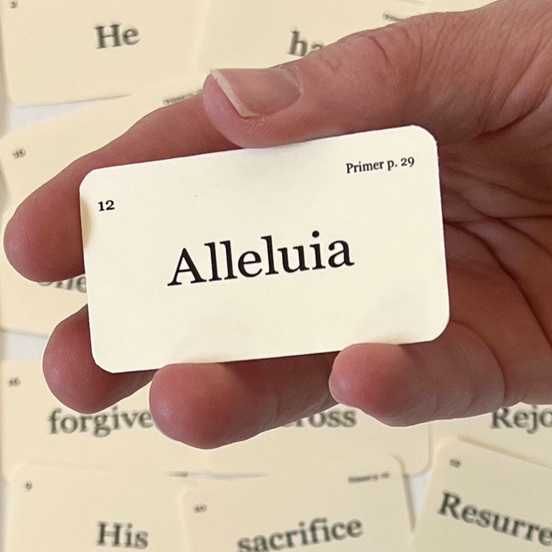 Mini Religious Easter Flash Cards - Set of 21 - Reproduction Flash ...