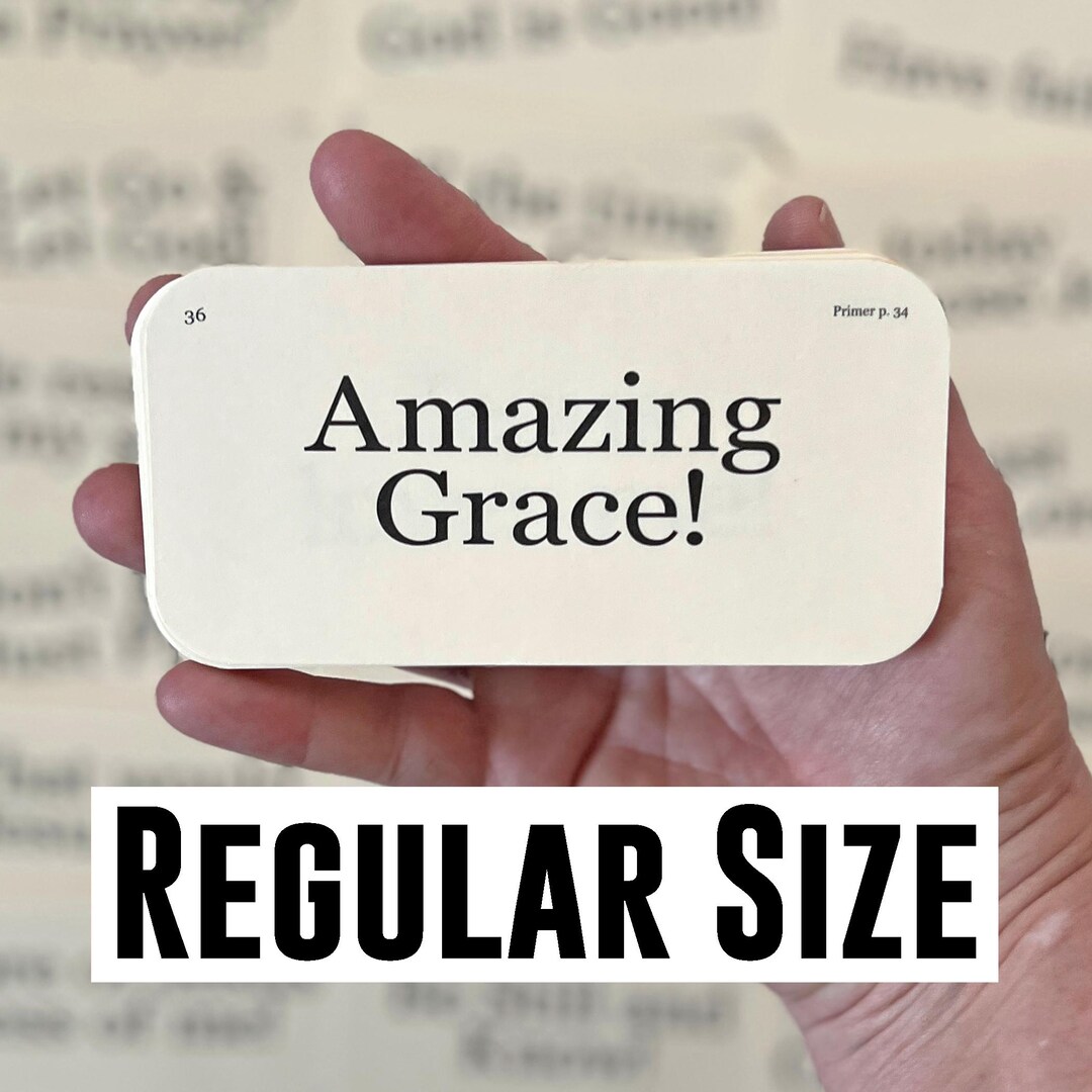 Amazing Grace Flash Cards (set of 42) - Faith and Religious Decor ...
