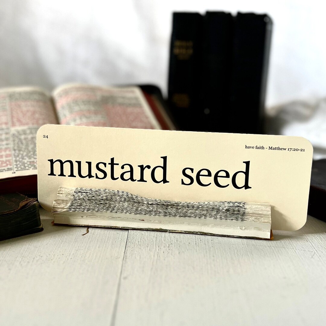 XL Mustard Seed Flash Card - Have Faith - Inspirational - Hopeful ...