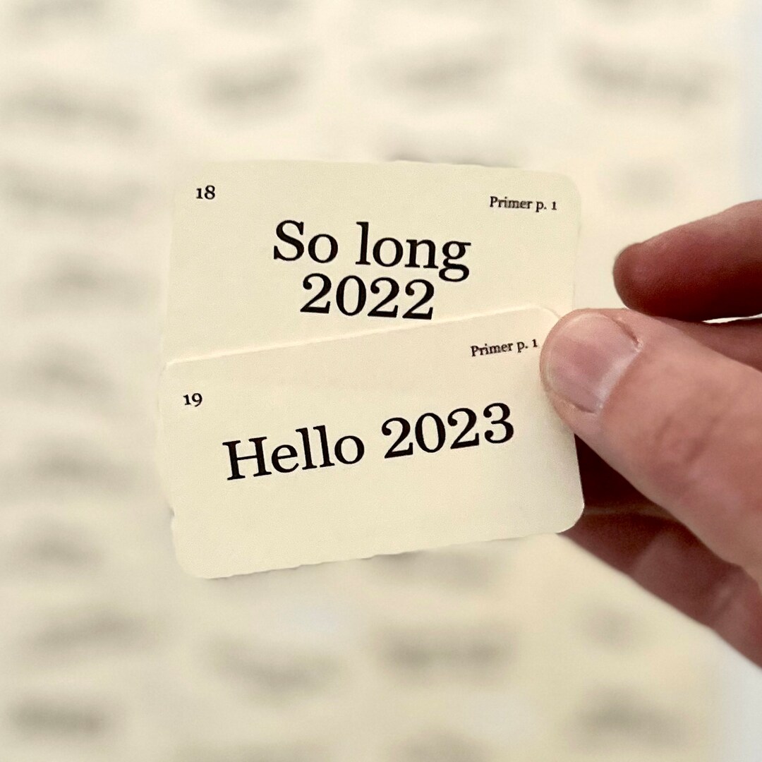 Mini Make It A Happy New Year Flash Cards 1 3/8 X 2 - Etsy