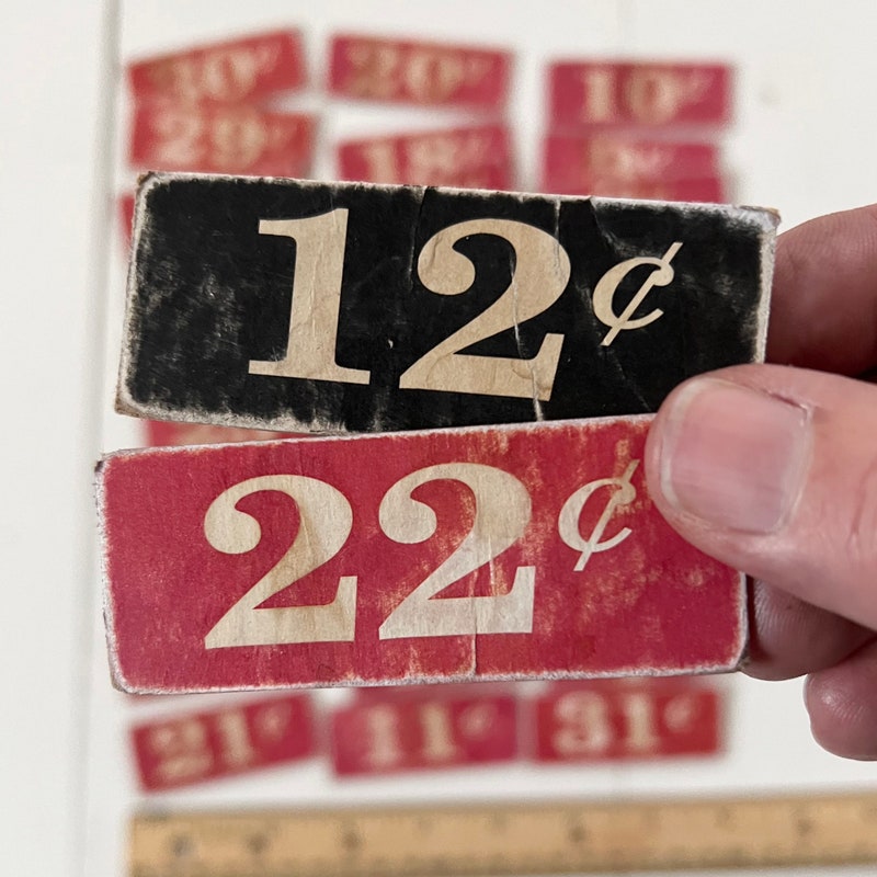 Antique Price Tags - Etsy