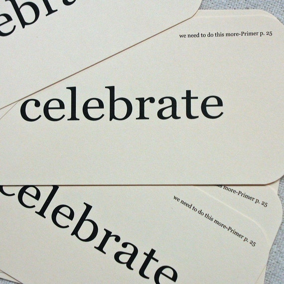 Celebrate Flash Cards | Etsy