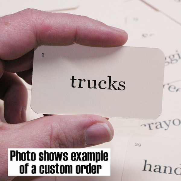Custom Mini Flashcard - Etsy