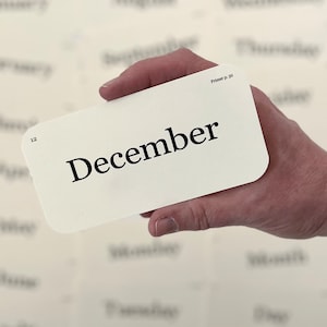 Months & Days Flash Cards - Set of 21 - Classroom Calendar - Holiday ...