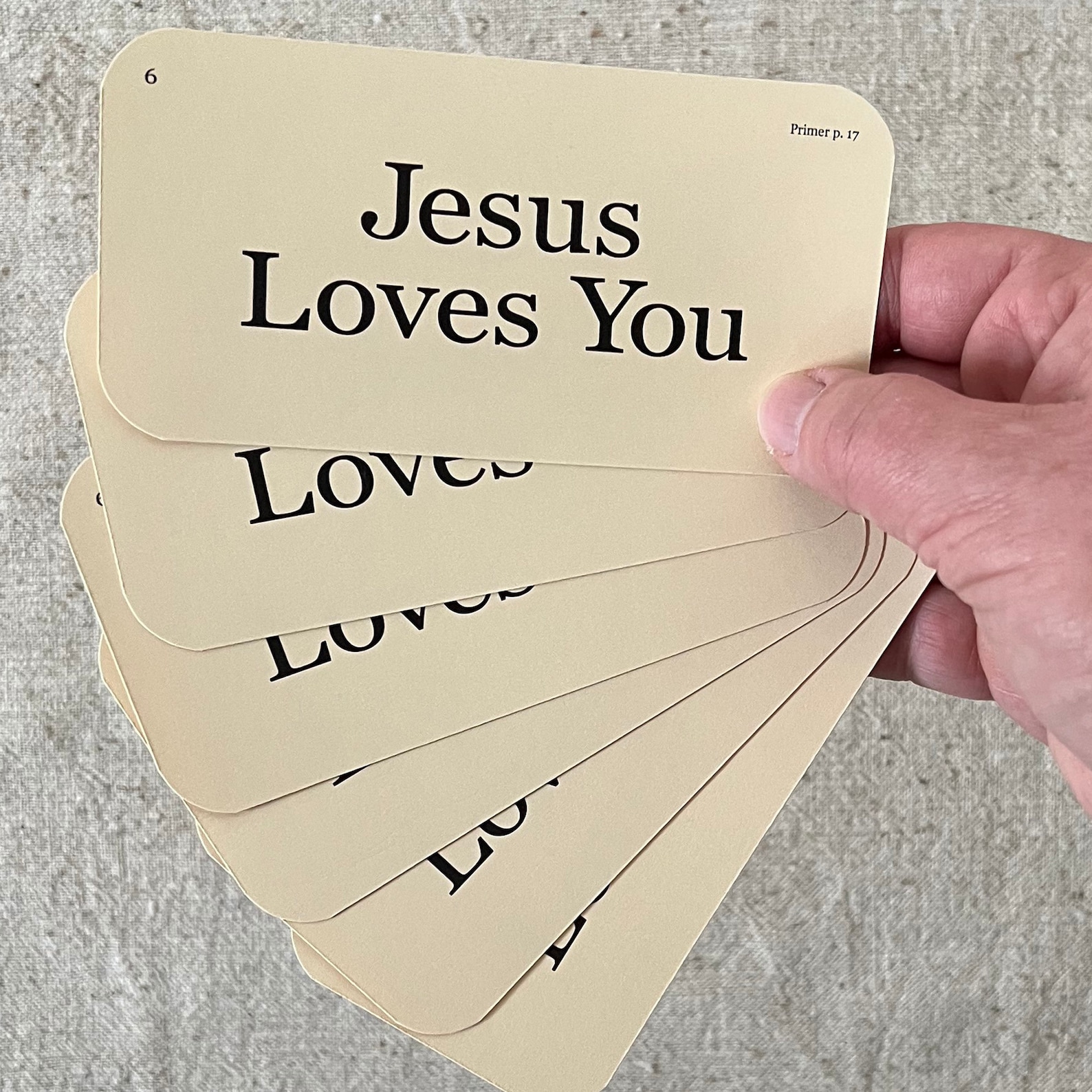 Jesus Loves You Flash Cards Set of 6 Cards Vintage - Etsy