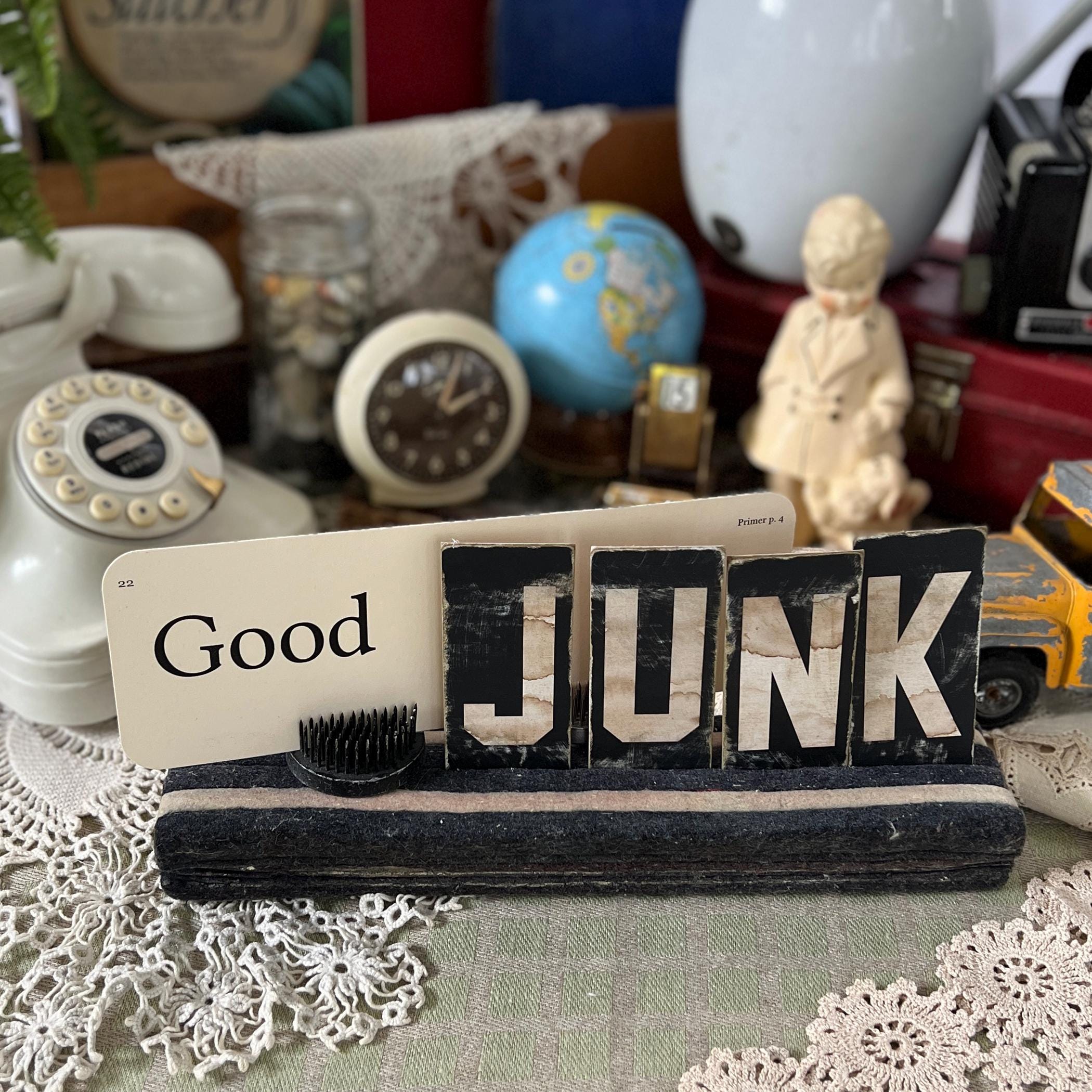 XL Good JUNK - Flash Card & Alphabets Set - Vintage Reproduction ...