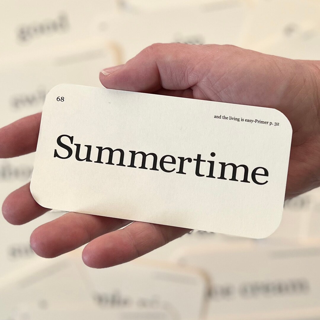 In the Good Old Summertime Flash Cards Set of 42 Summer Fun Vacation ...