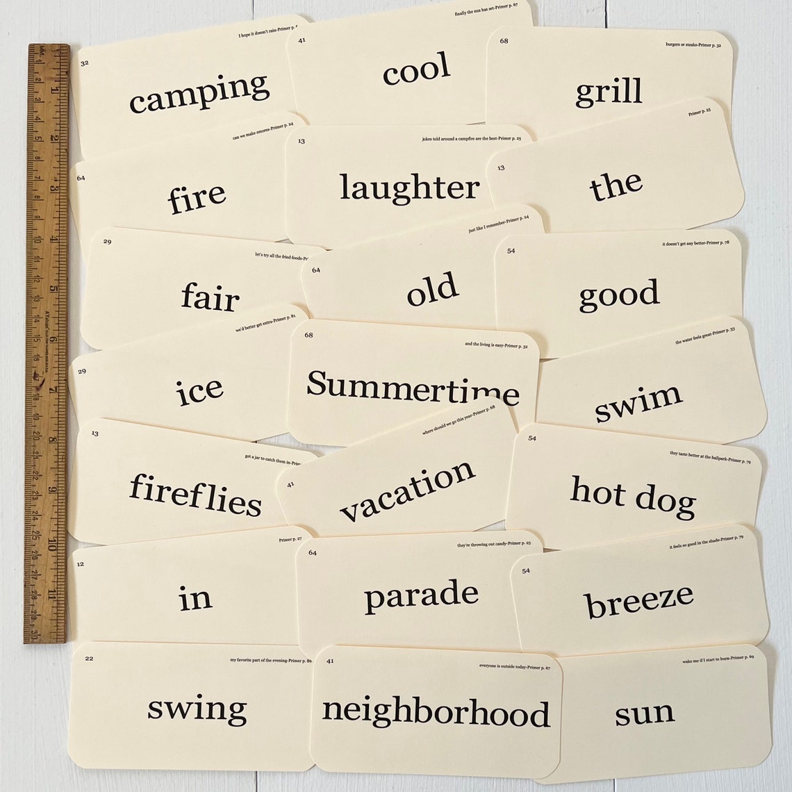 In the Good Old Summertime Flash Cards - Set of 42 - Summer Fun ...