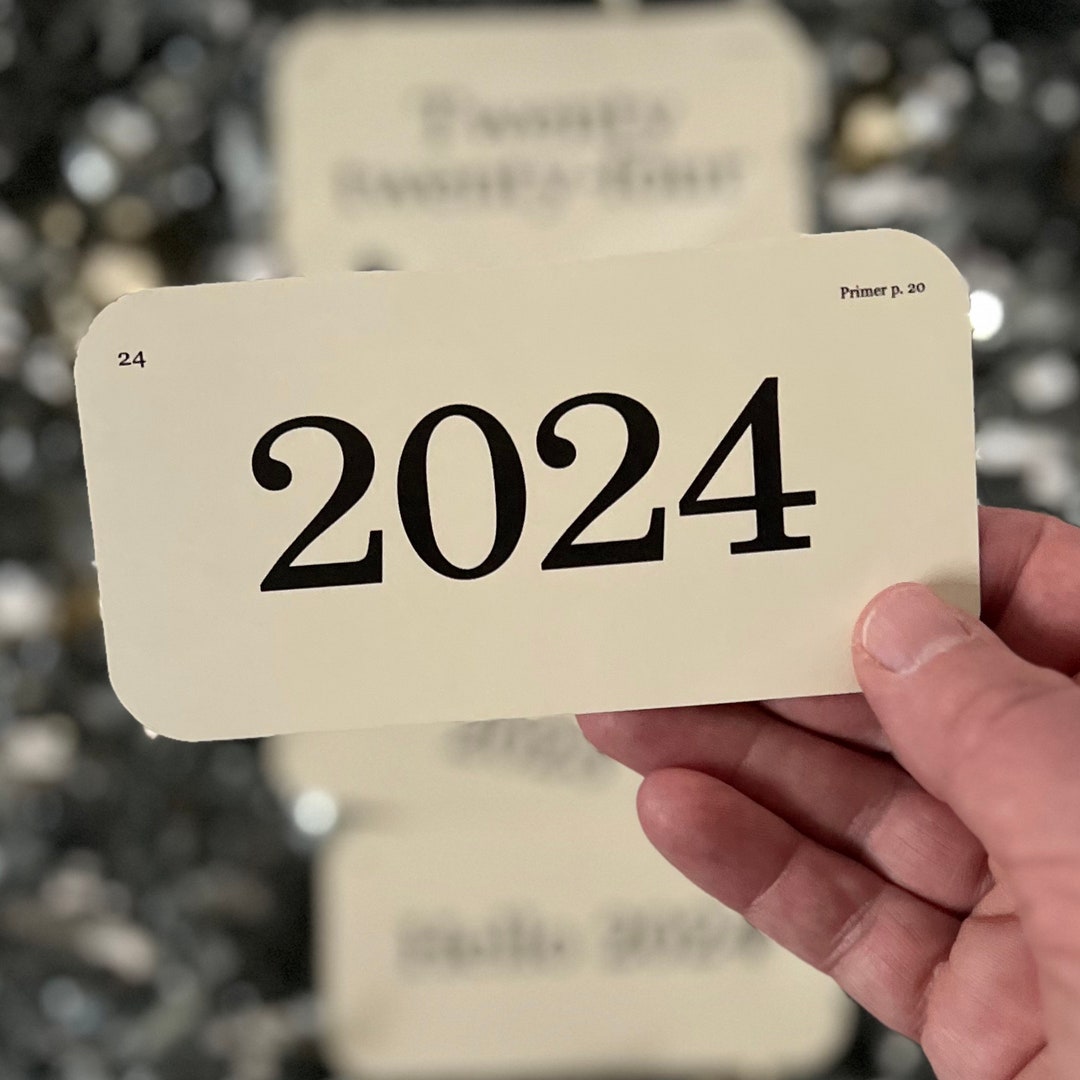 Make It A Happy New Year Flash Cards Set of 42 Cards BONUS 4 2024 Cards ...