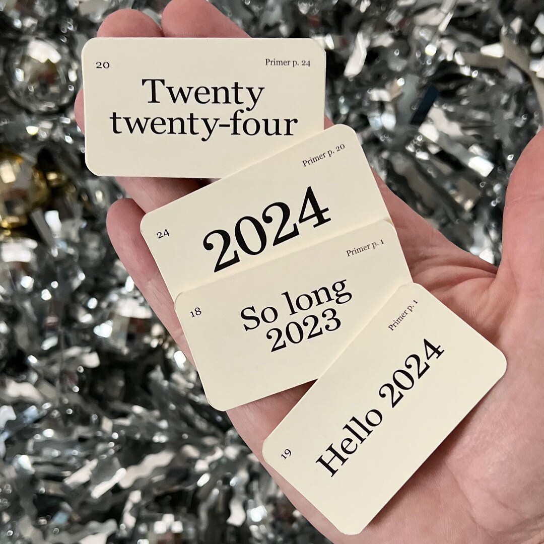 Mini Make It A Happy New Year Flash Cards Set of 42 Cards BONUS 4 Cards ...