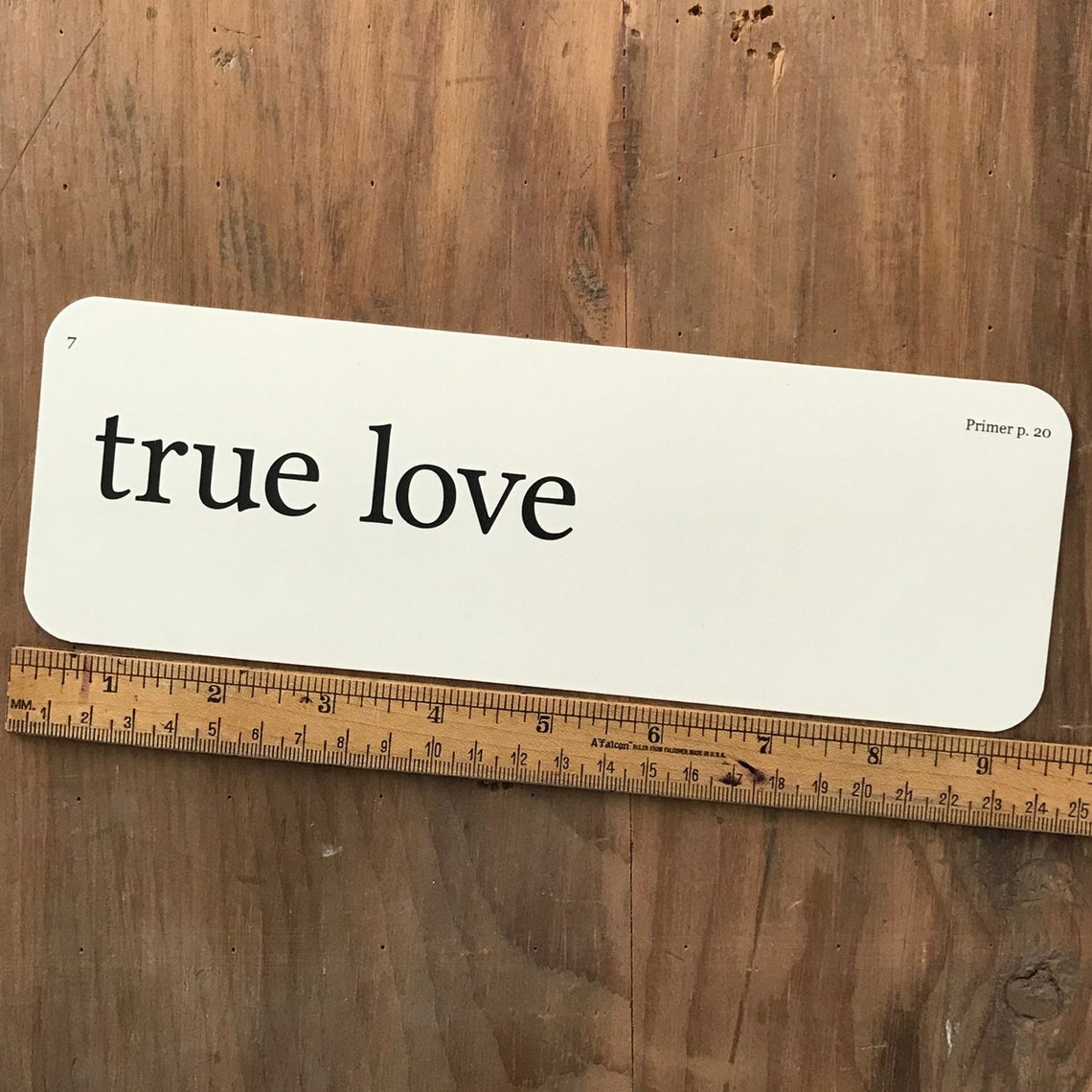 XL True Love Flashcard | Etsy