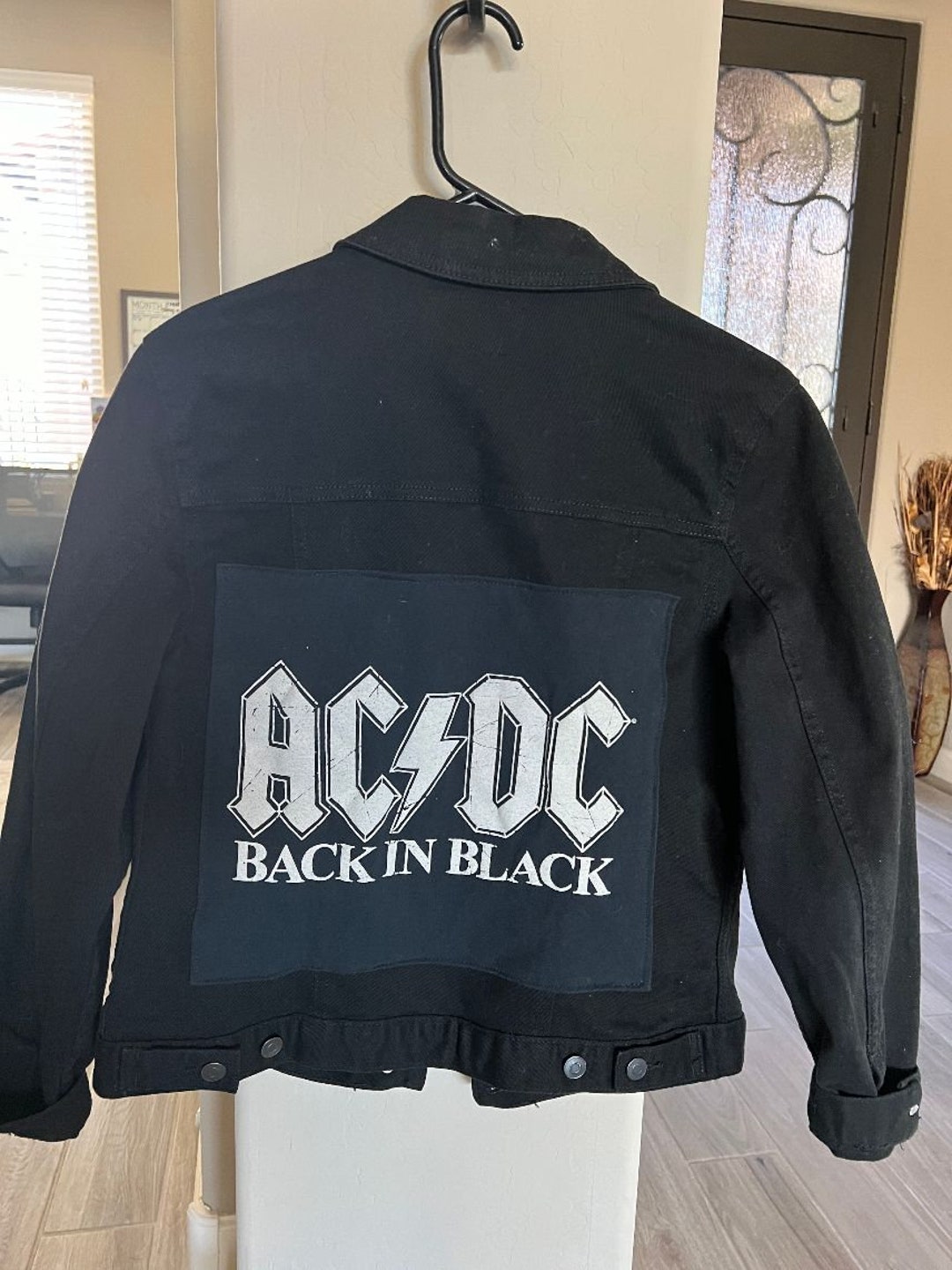 Women's Vintage AC/DC Custom Denim Jacket S - Etsy