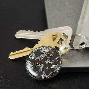 Circuit Board Keychain CHOOSE COLOR, Computer Key Fob, Geek Gift ...