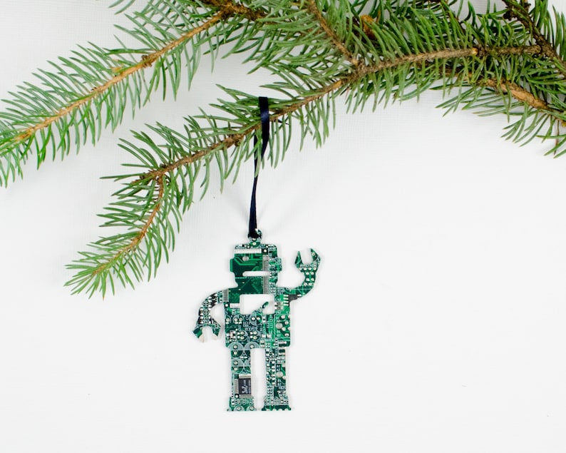 Circuit Board Ornament Robot Computer Programmer Software - Etsy