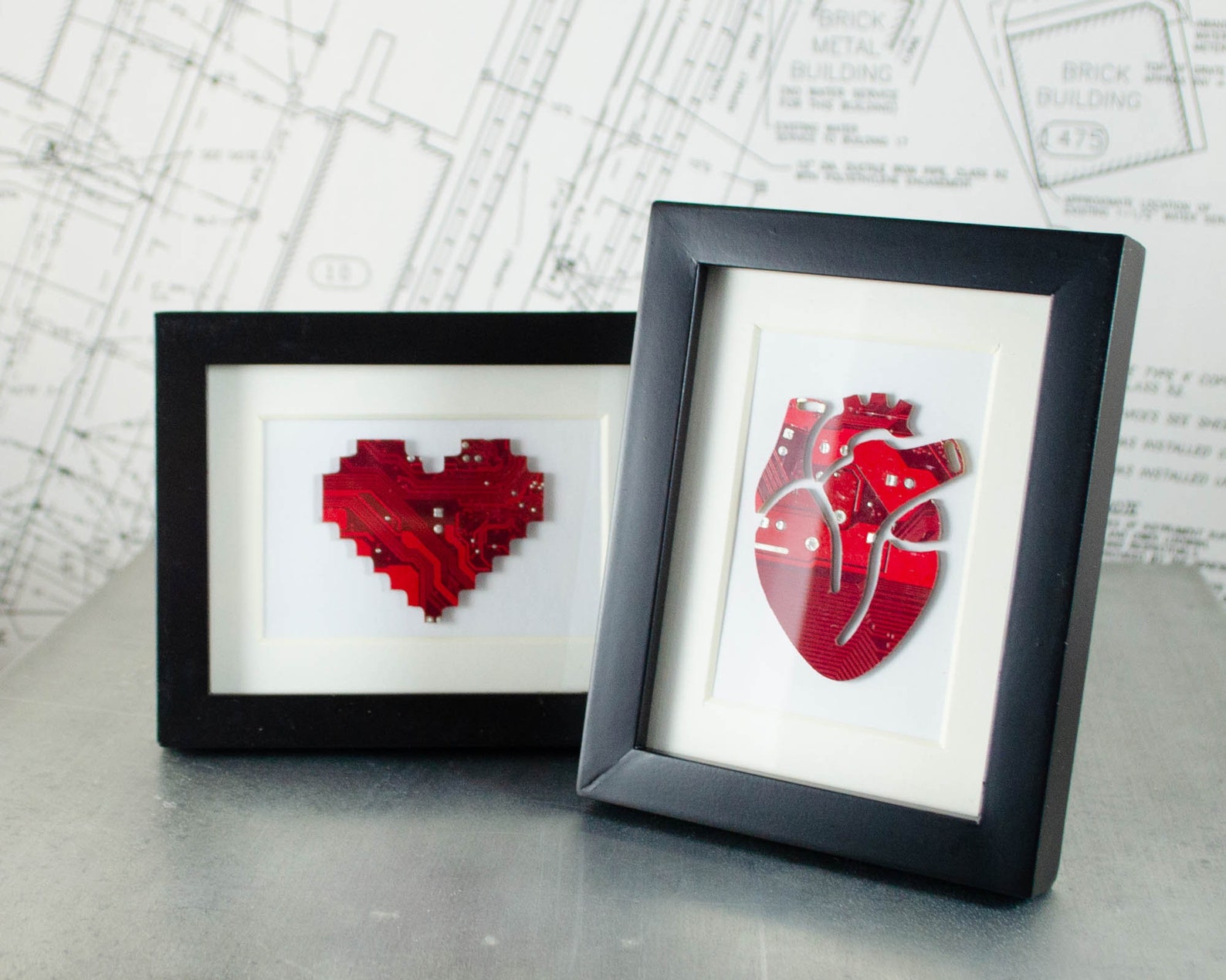Mini Anatomical Heart Circuit Board Framed Art Custom - Etsy