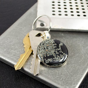 CHOOSE COLOR Computer Circuit Board Keychain, Computer Key Fob, Geek ...