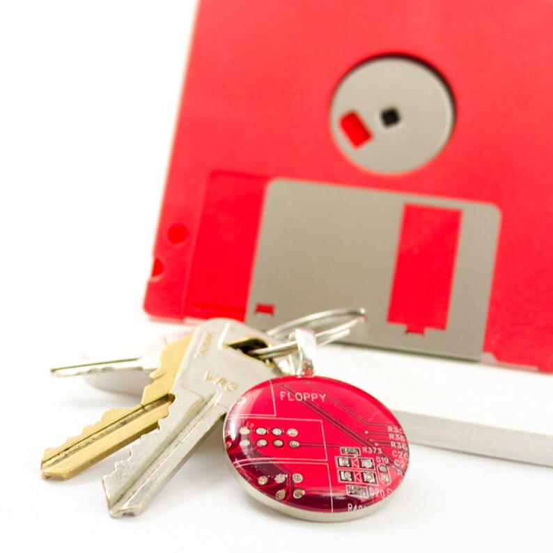 CHOOSE COLOR Computer Circuit Board Keychain Computer Key | Etsy