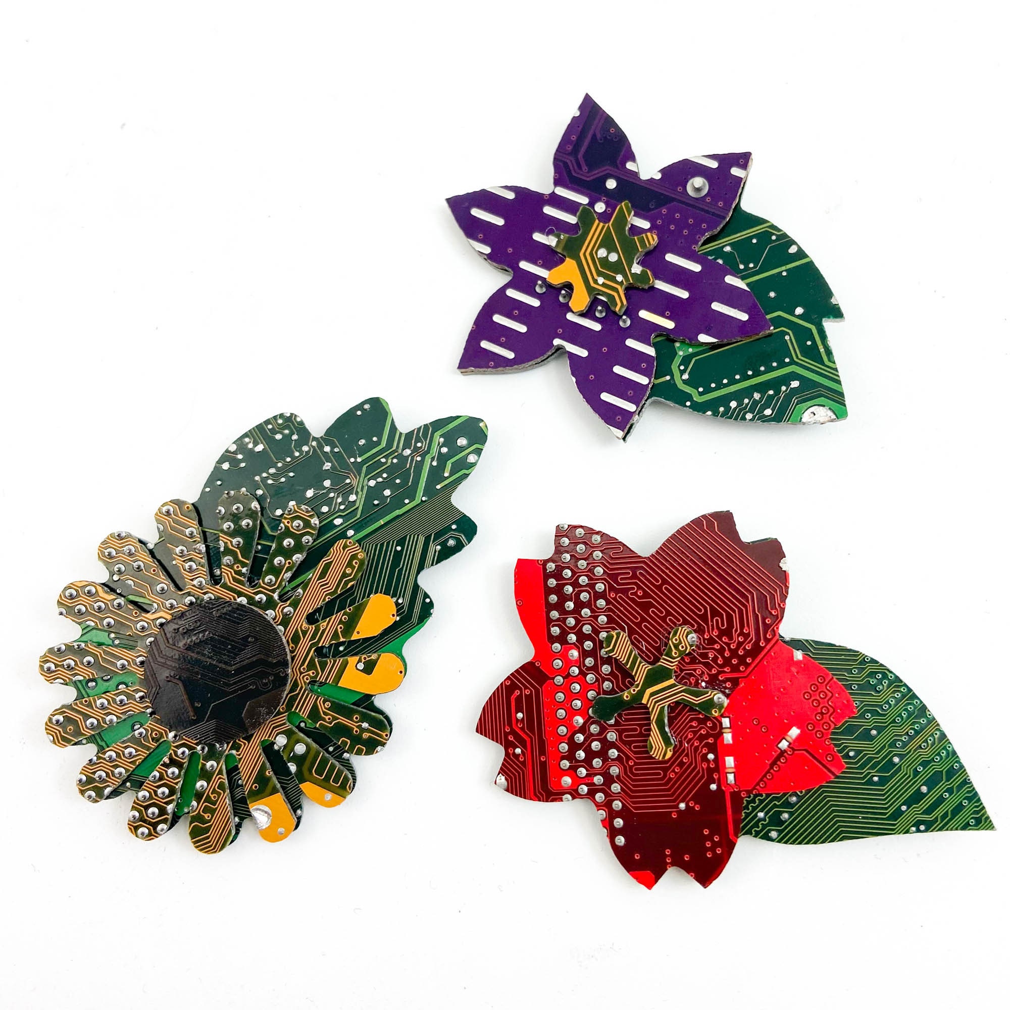 Circuit Board Daisy Brooch Spring Flower Pin for Engineer - Etsy Canada