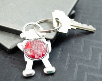 Red Circuit Board Keyring Upcycled PCB Keychain - Etsy