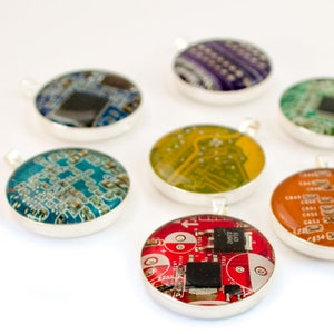 Circuit Board Necklace, Recycled Motherboard Jewelry, Geek Chic ...