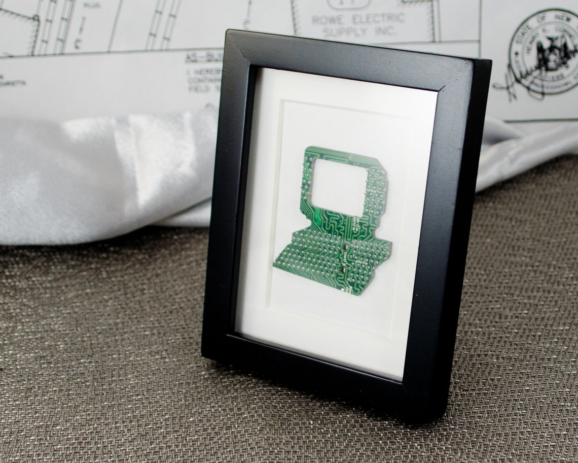 Mini Desktop Computer Circuit Board Framed Art Custom - Etsy
