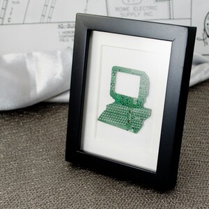 Mini Desktop Computer Circuit Board Framed Art, Custom Recycled ...