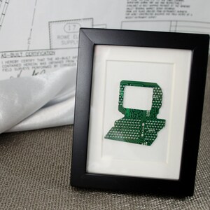 Mini Desktop Computer Circuit Board Framed Art, Custom Recycled ...