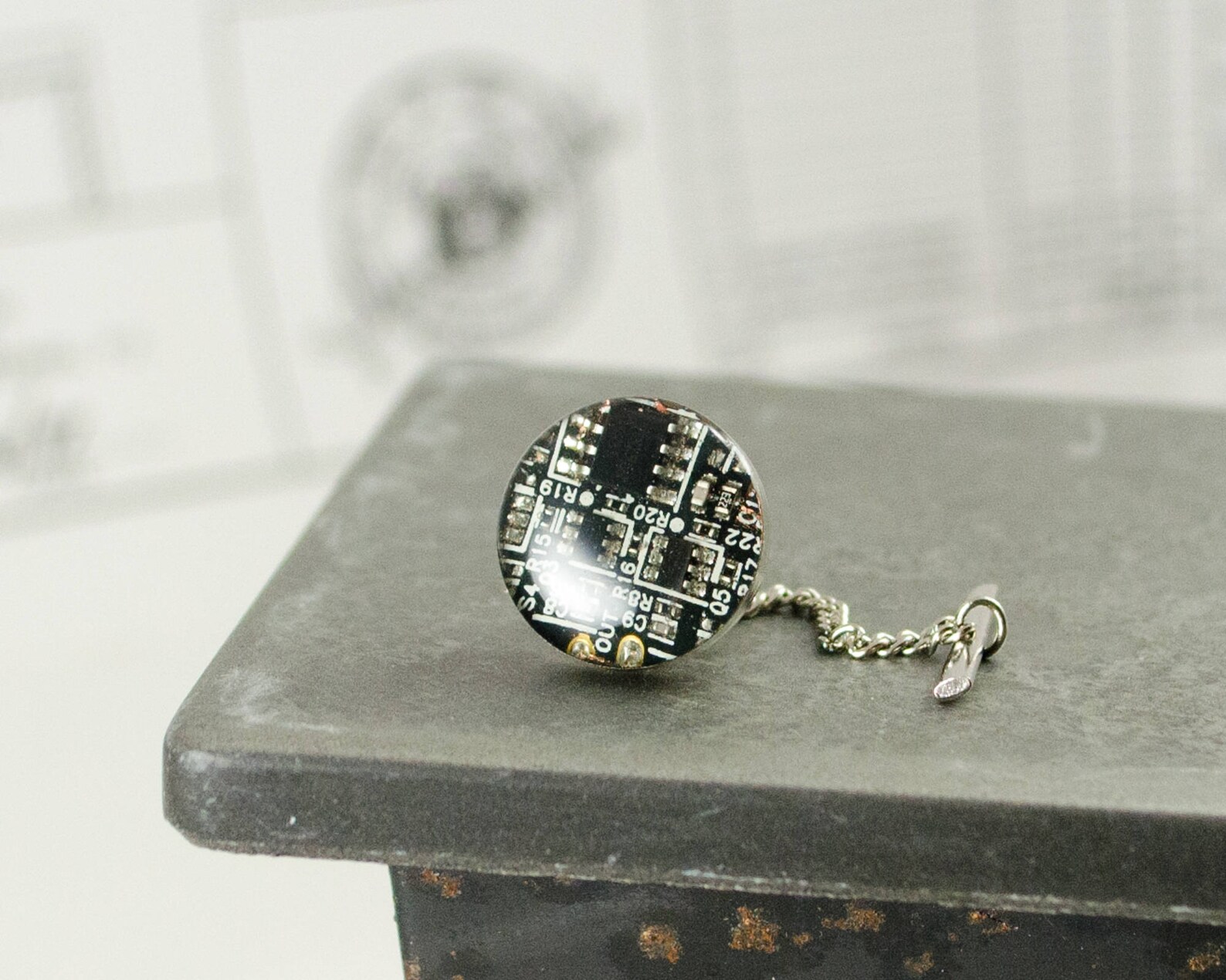 Circuit Board Tie Tack CHOOSE COLOR, Computer Engineer Gift, Geeky Tie ...