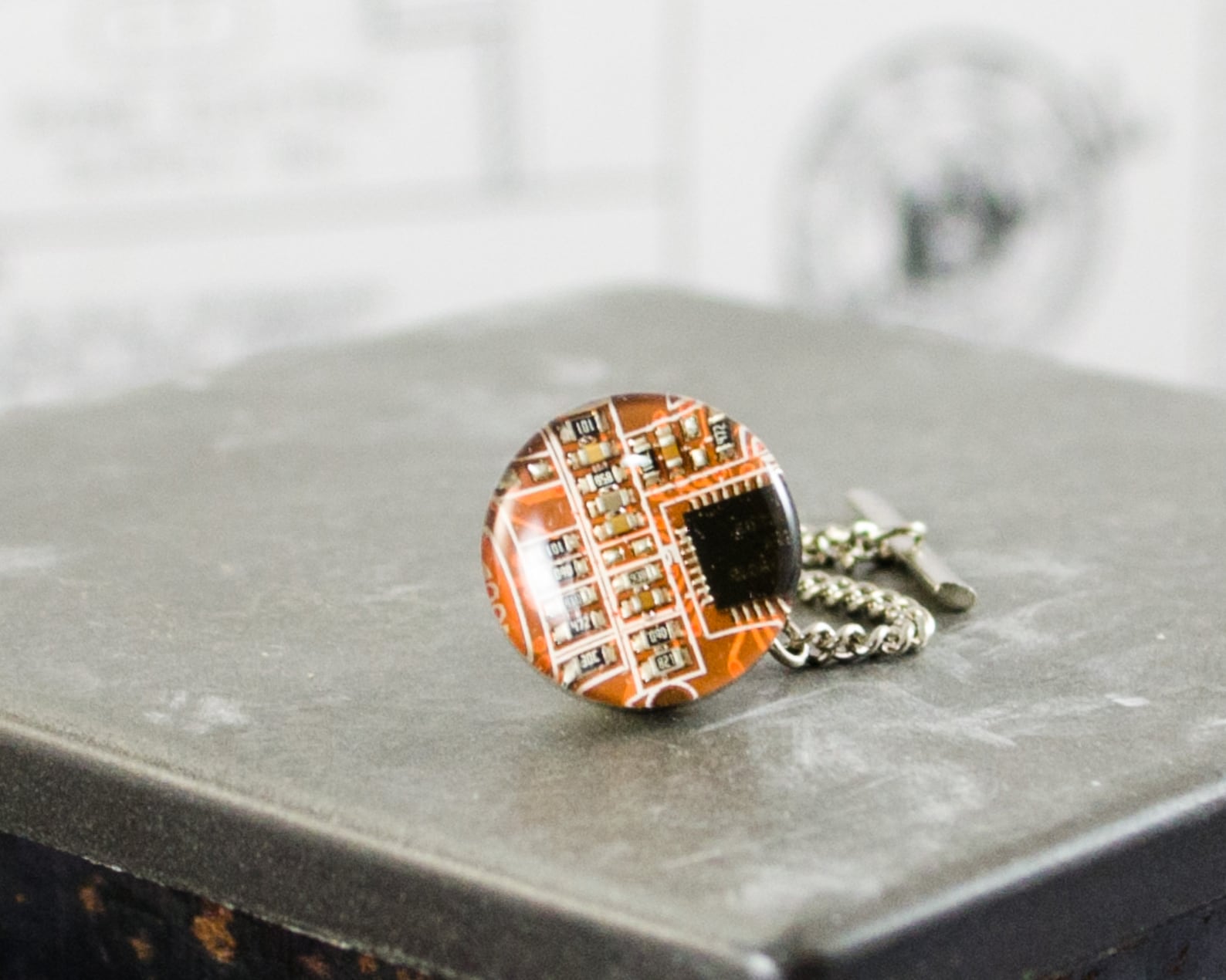 Circuit Board Tie Tack CHOOSE COLOR, Computer Jewelry, Electrical ...