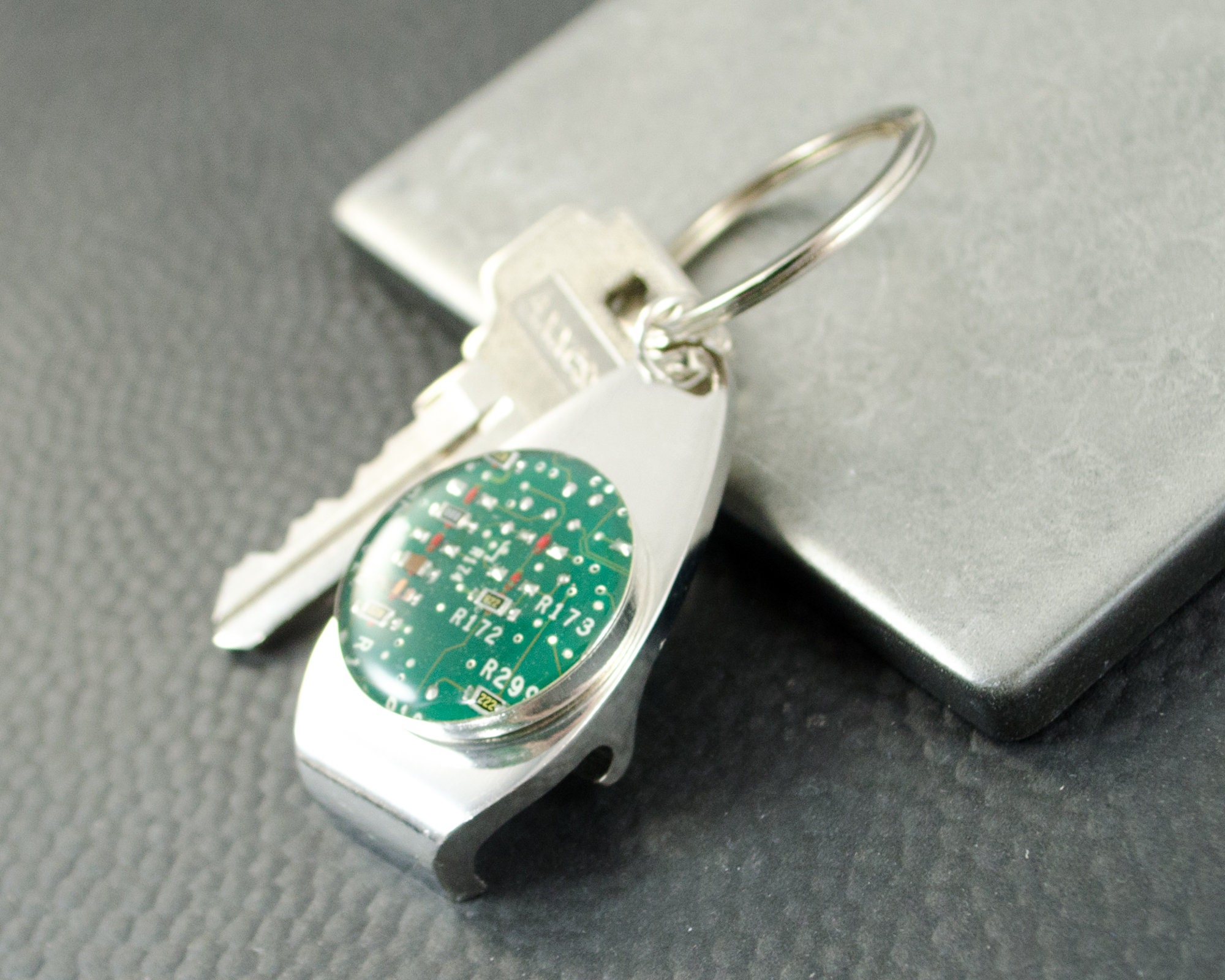 Circuit Board Bottle Opener Keychain, Computer Programmer Gift ...
