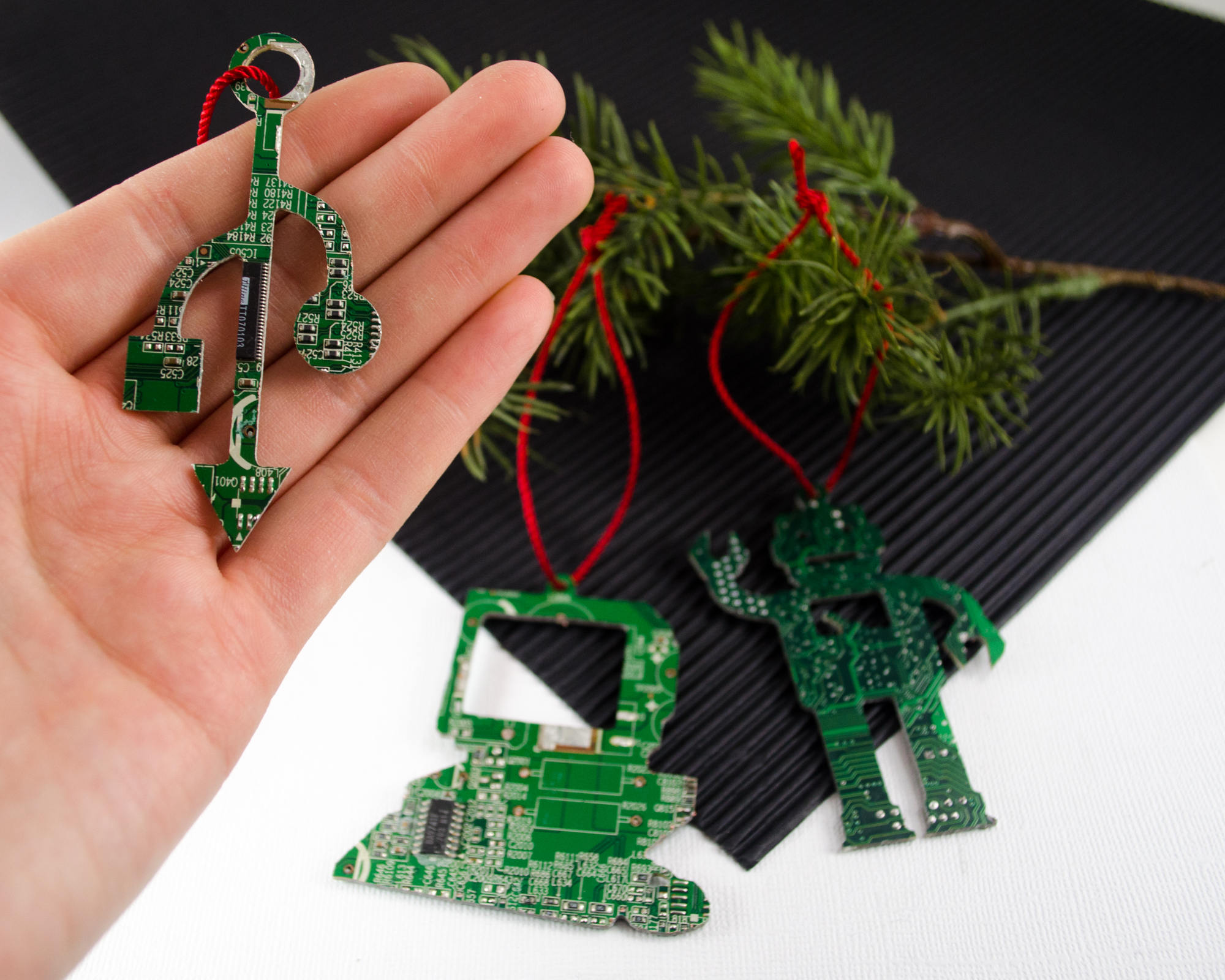 Circuit Board Ornament Set, Computer Ornaments, Computer Programmer ...