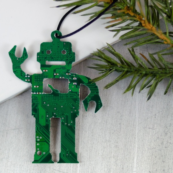 Robot Ornament - Etsy