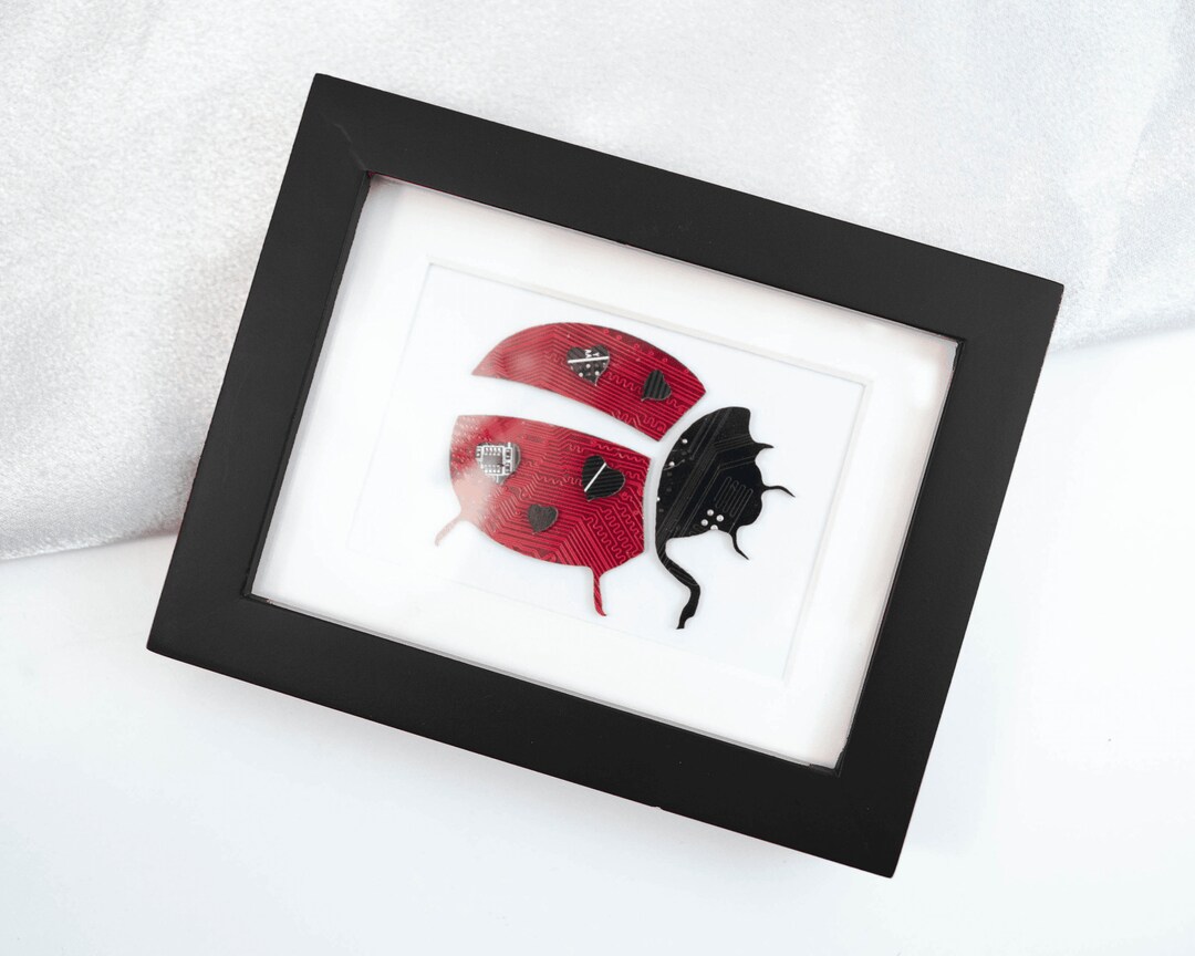 Love Bug Mini Framed Art, Computer Programmer Valentine's Day Gift ...
