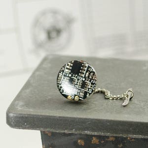 Circuit Board Tie Tack CHOOSE COLOR, Computer Jewelry, Electrical ...