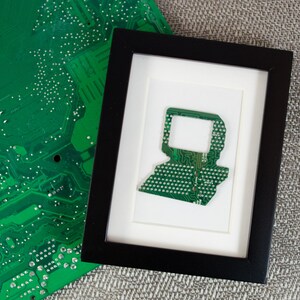 Mini Desktop Computer Circuit Board Framed Art, Custom Recycled ...