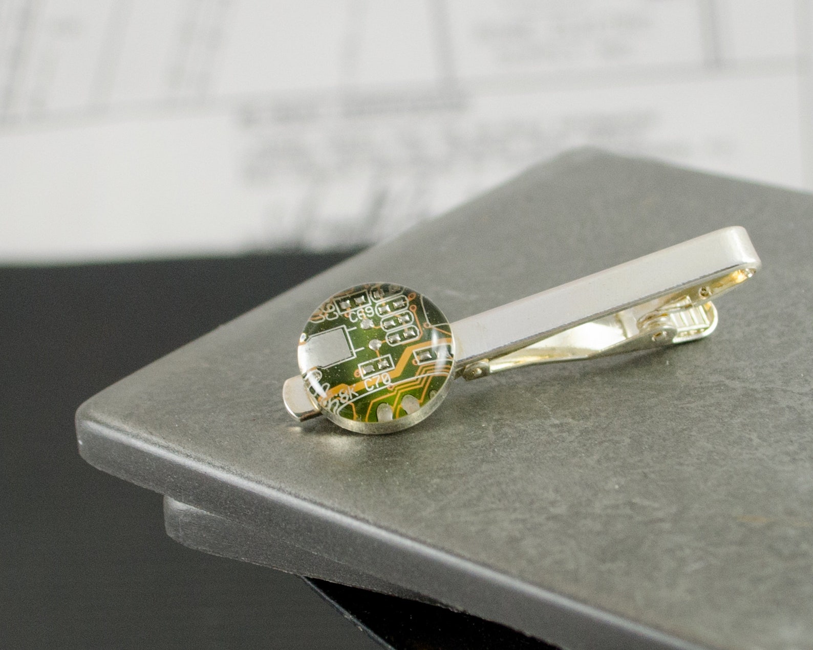 Circuit Board Tie Bar, Recycled Computer Tie Clip, Geeky Gift, We Do ...
