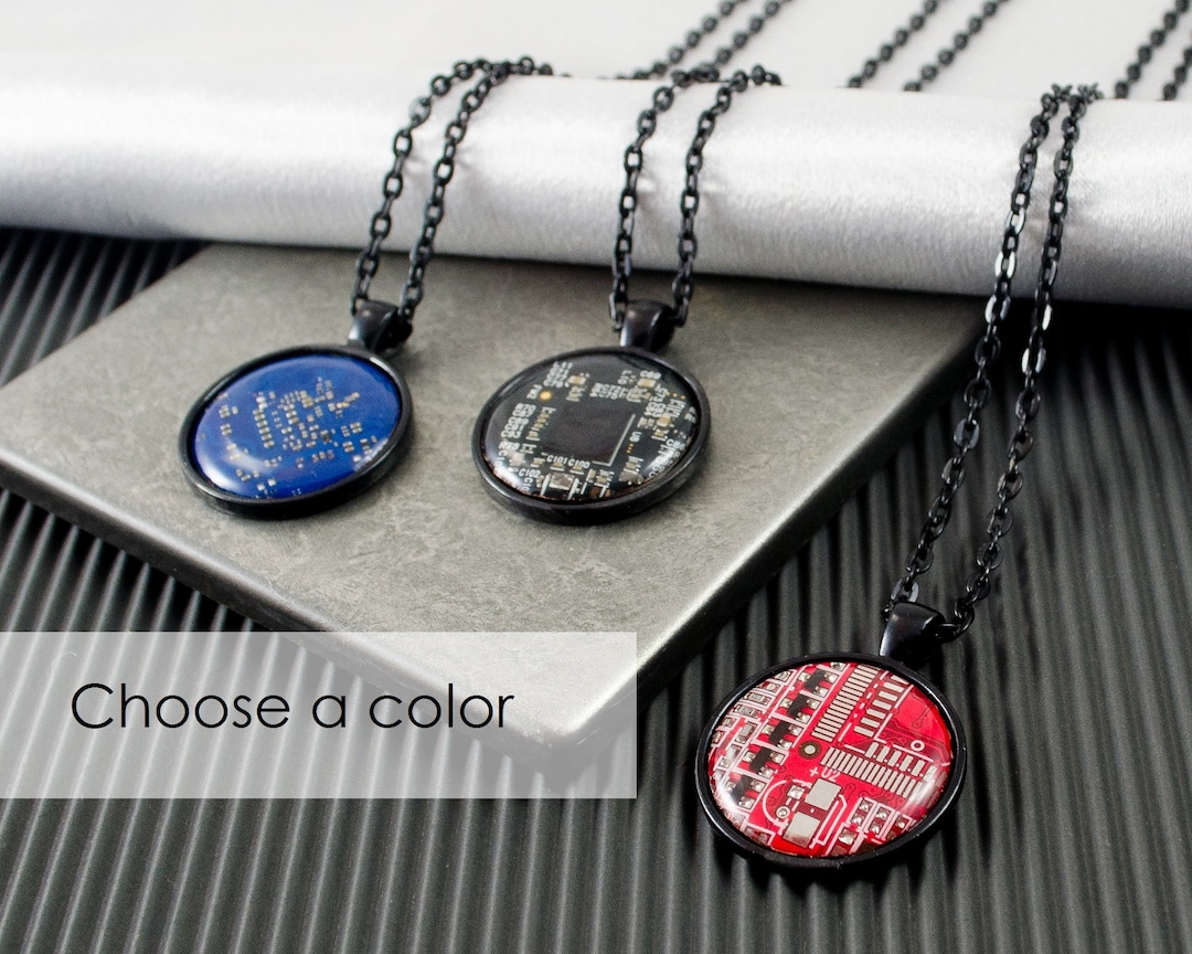 Circuit Board Jewelry, Recycled Computer Necklace, Necklace for Men ...
