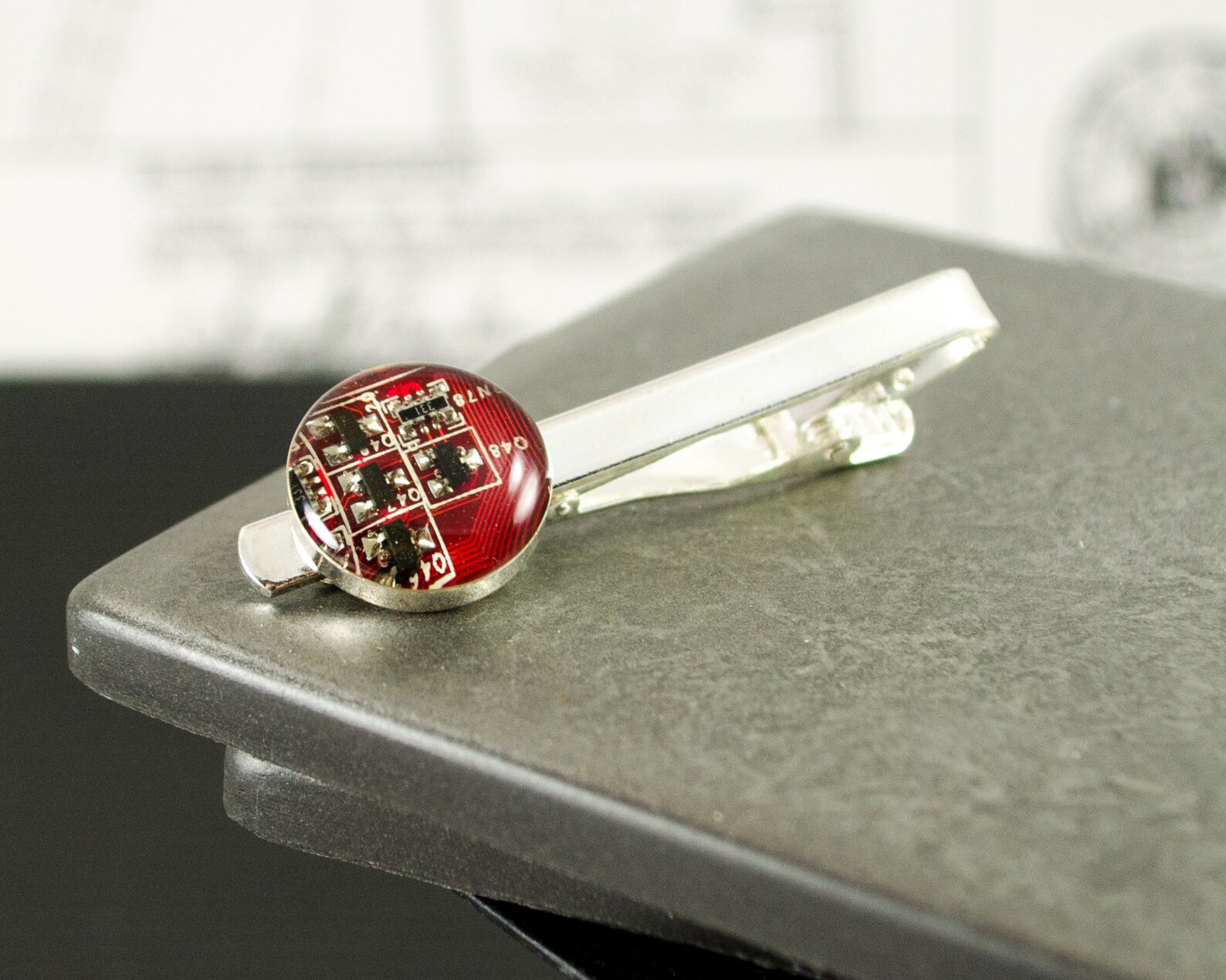Circuit Board Tie Bar, Recycled Computer Tie Clip, Geeky Gift, We Do ...
