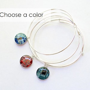 Recycled Circuit Board Expandable Bracelet, Choose Color, Electrical ...