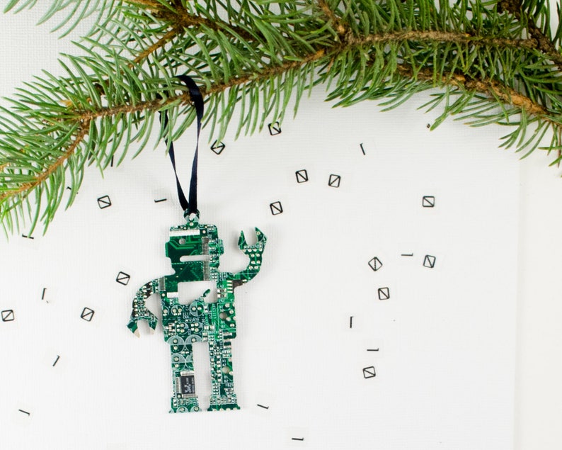 Circuit Board Ornament Robot Computer Programmer Software - Etsy