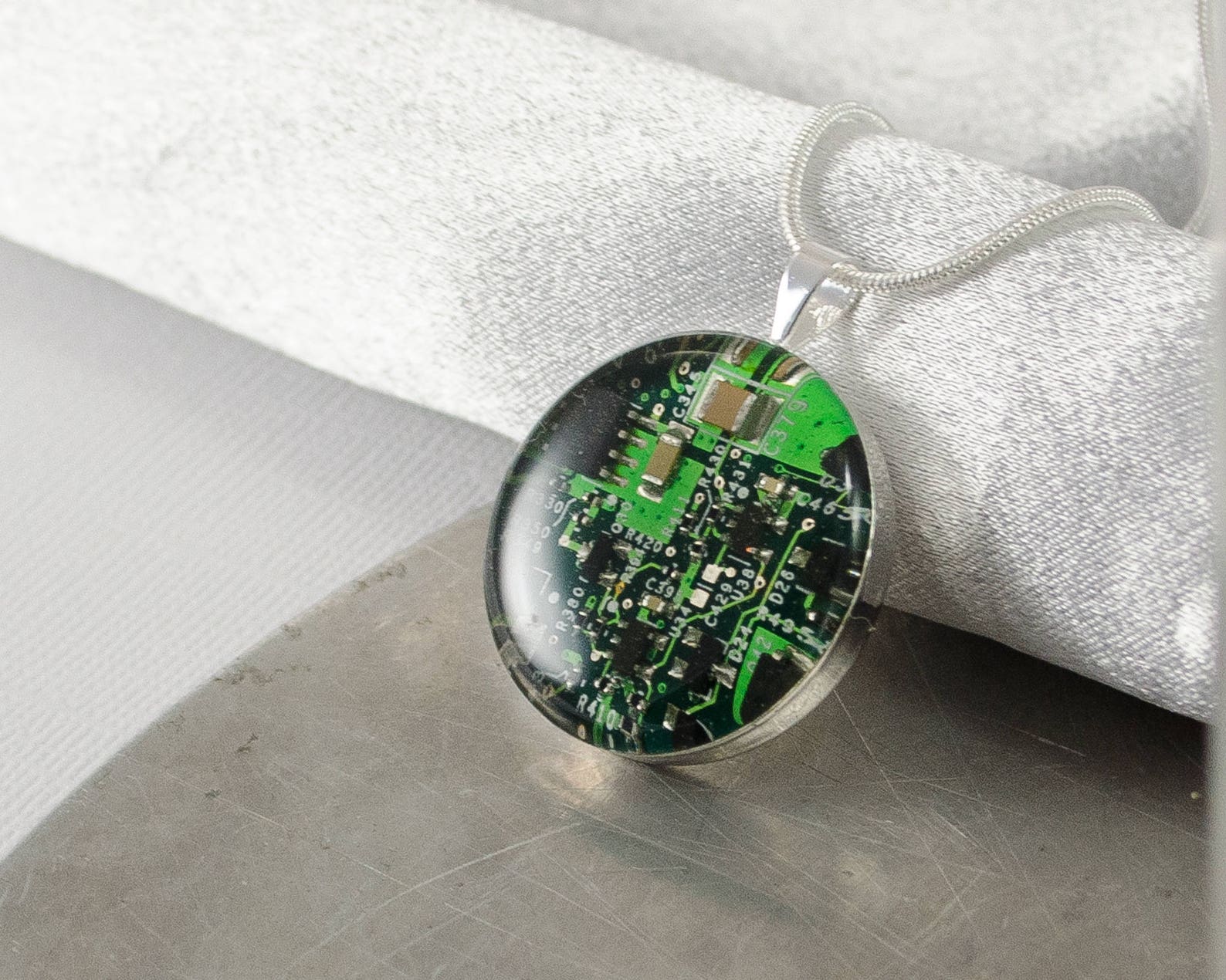 Circuit Board Necklaces Set of 3 for Stocking Stuffers | Etsy