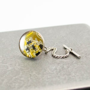 Circuit Board Tie Tack CHOOSE COLOR, Computer Engineer Gift, Geeky Tie ...