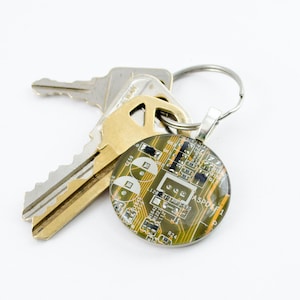 Circuit Board Keychain CHOOSE COLOR, Computer Key Fob, Geek Gift ...