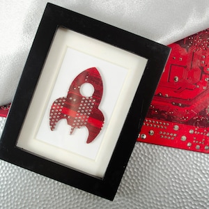 CUSTOM Mini Circuit Board Framed Art, Personalized Recycled Motherboard ...